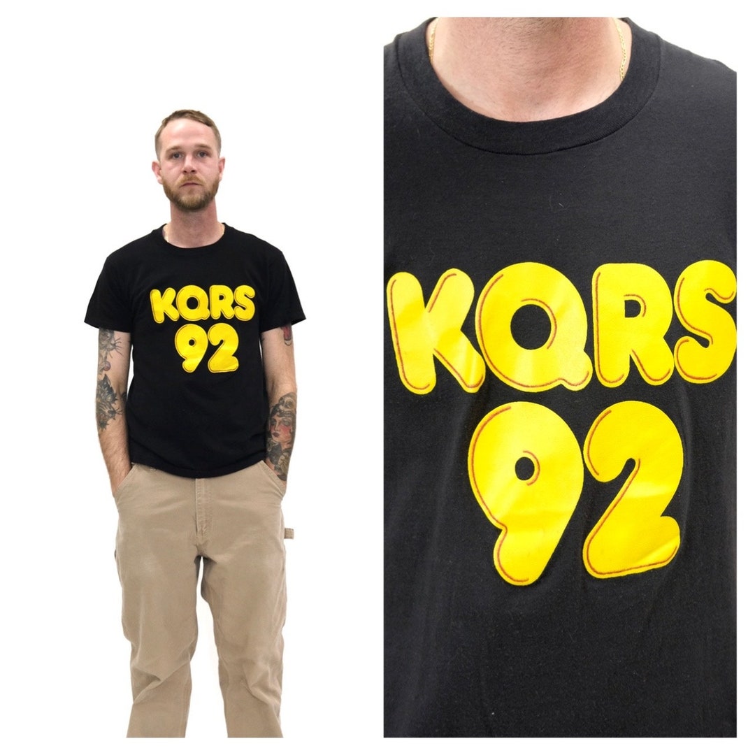Vintage 1980s KQRS Radio Promo T-Shirt // Single Stitch White Screen ...