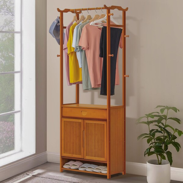 Bamboo Coat Rack - Etsy