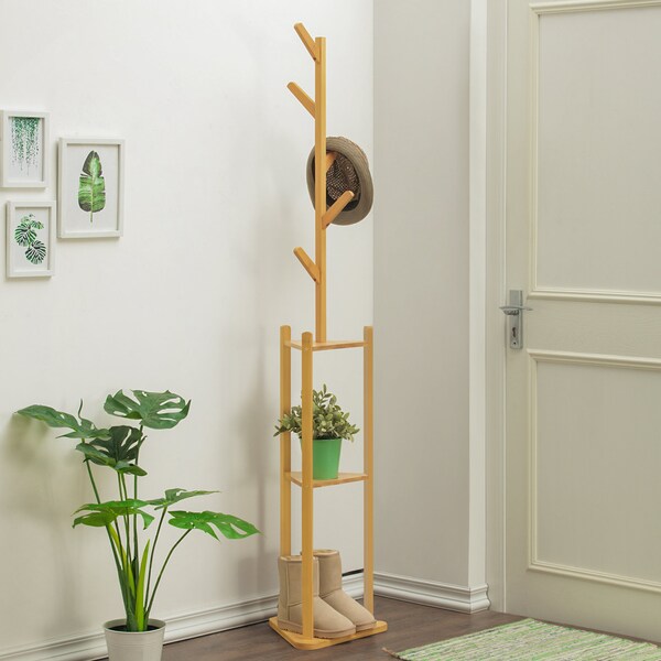 Bamboo Coat Rack - Etsy