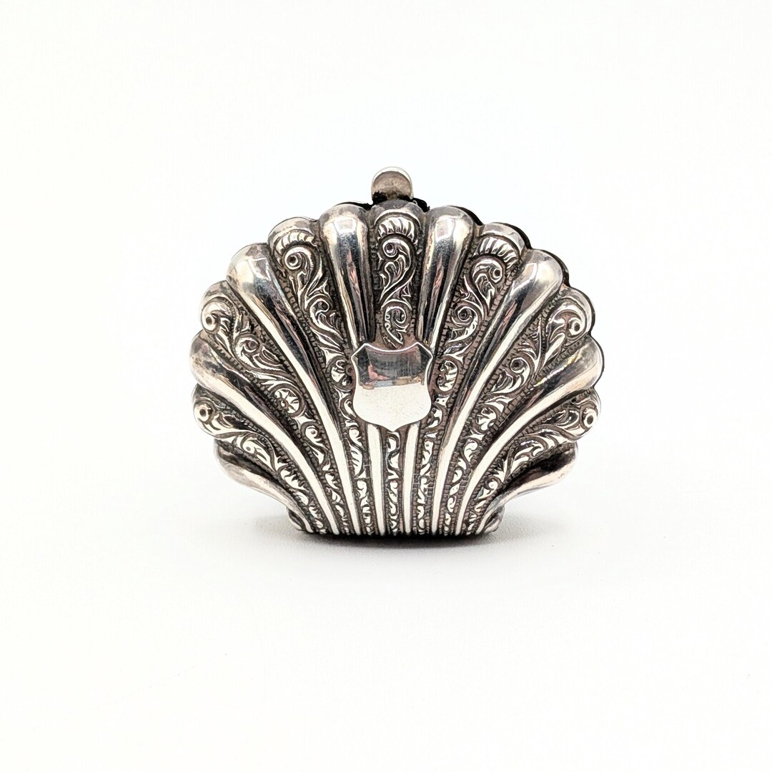 Victorian Sterling Silver Clamshell Coin Purse - Etsy