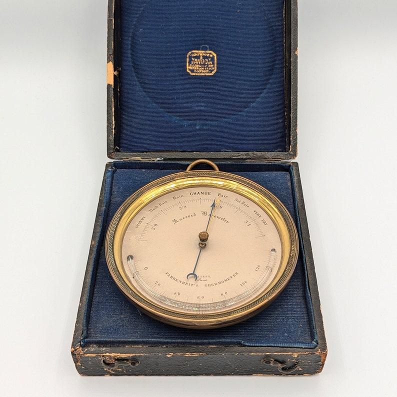 Antique Lucien Vidi Aneroid Barometer - Etsy