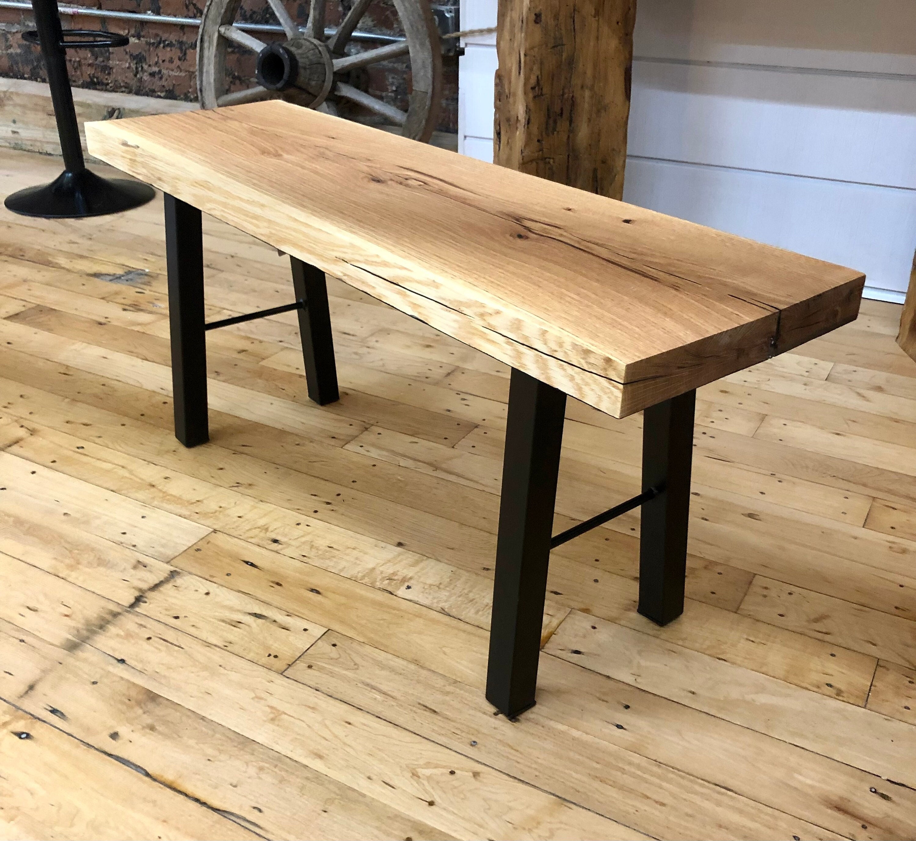 White Oak Bench - Etsy