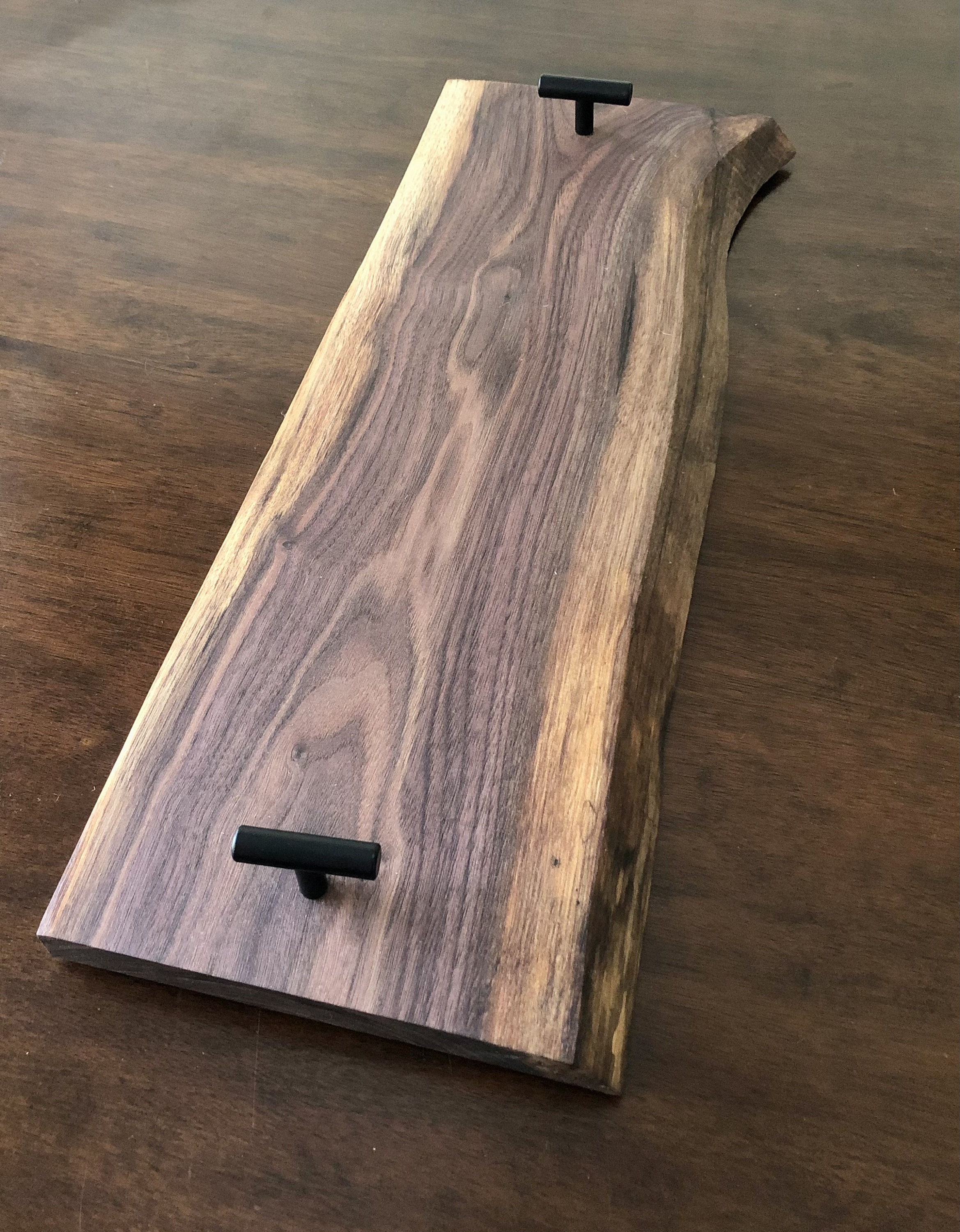 Black Walnut Live Edge Cutting Board - Etsy