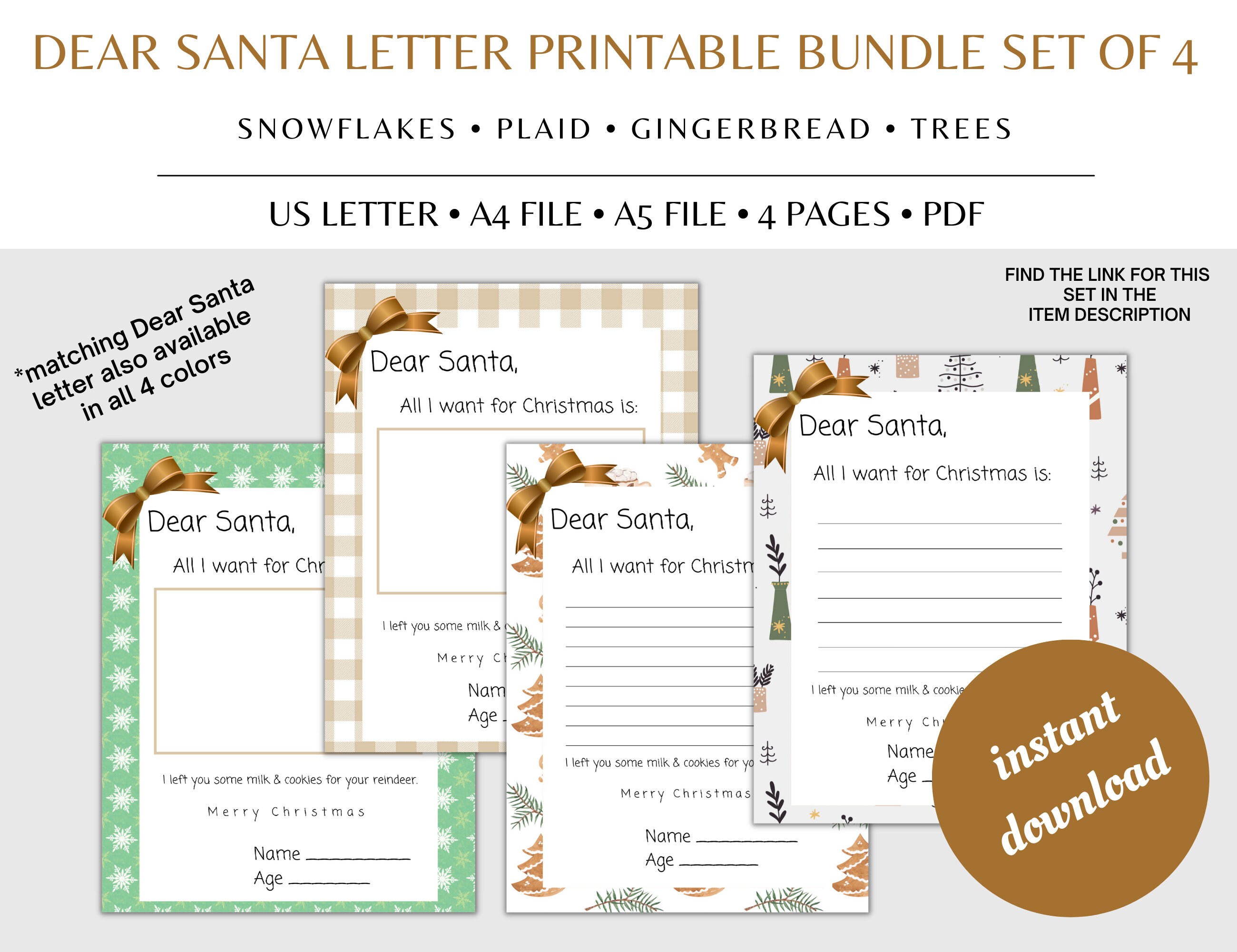 Santa Letter, Santa Letterhead, Letter From Santa, Santa Letters, Santa ...