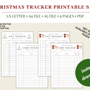 Christmas Card Tracker, Christmas Card List, Holiday Card Planner ...