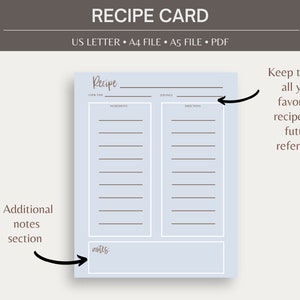 Meal Planner Printable, Grocery List, Meal Planner and Grocery List ...