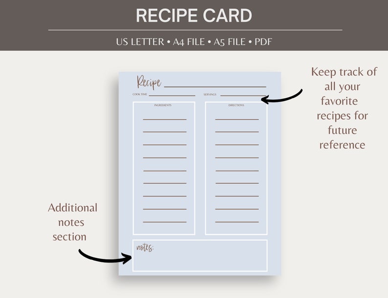 Meal Planner Printable, Grocery List, Meal Planner and Grocery List ...