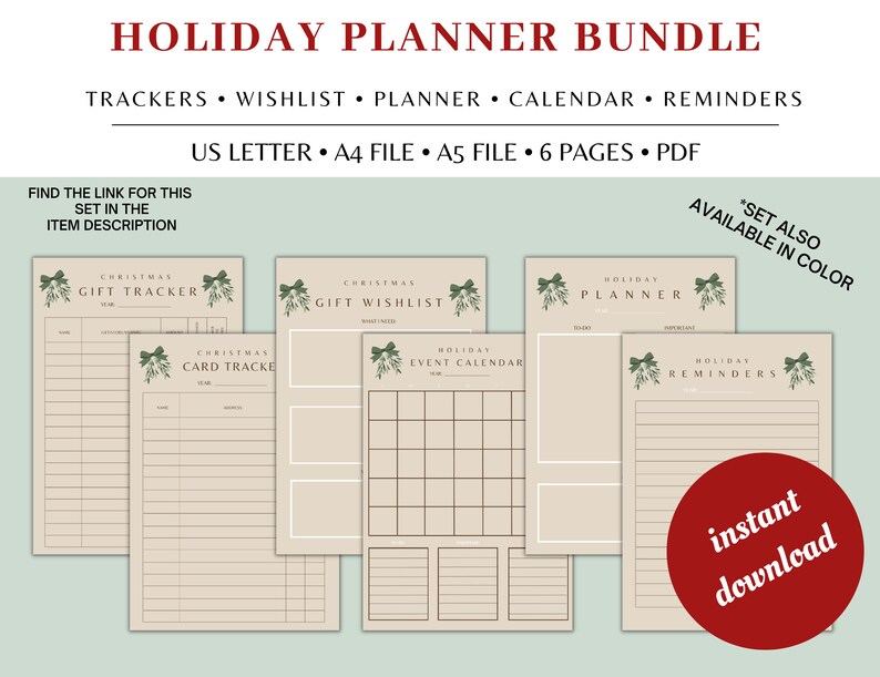 Holiday Event Calendar Printable, Holiday Event Calendar, Holiday Event ...