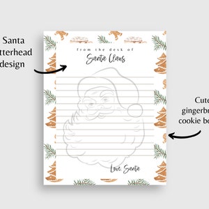 Santa Letter, Santa Letterhead, Letter From Santa, Santa Letters, Santa ...