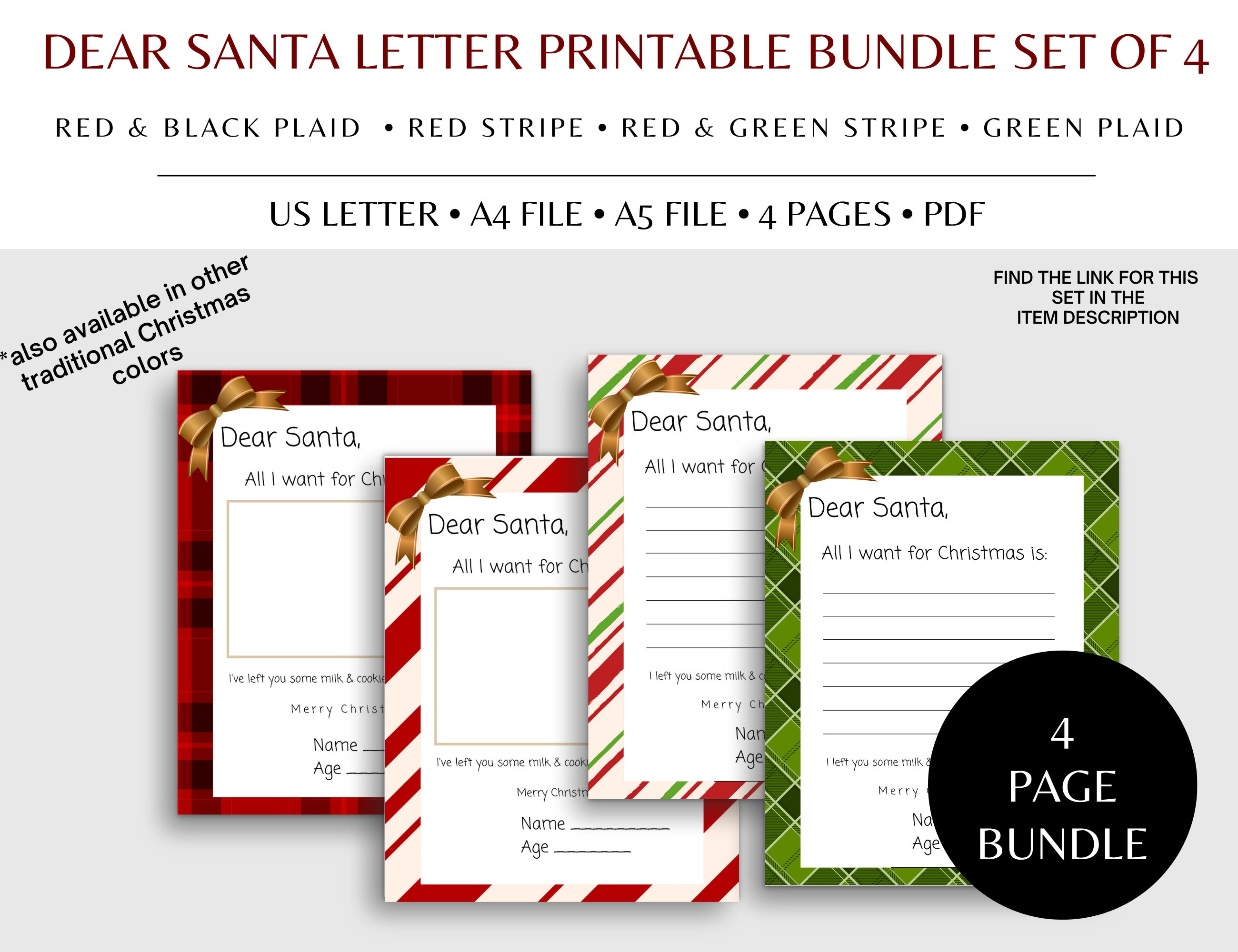 Santa Letter, Santa Letterhead, Letter From Santa, Santa Letters, Santa ...