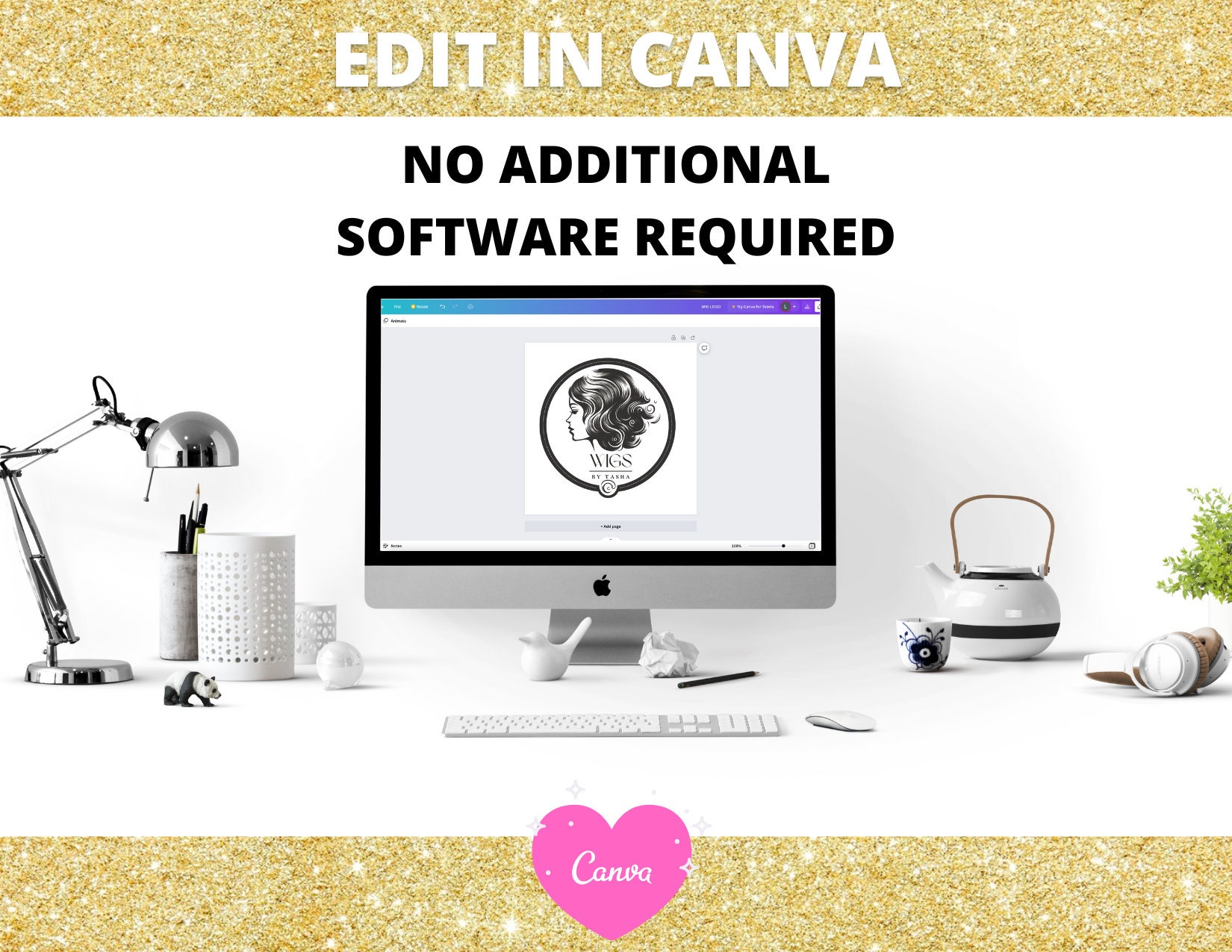 DIY Wig Logo Design, Boutique Beauty Logo Design Template, Hair Logo ...