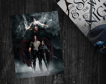 Oraya and Raihn Art Print - the Serpent and the Wings of Night Clarissa Broadbent - Etsy