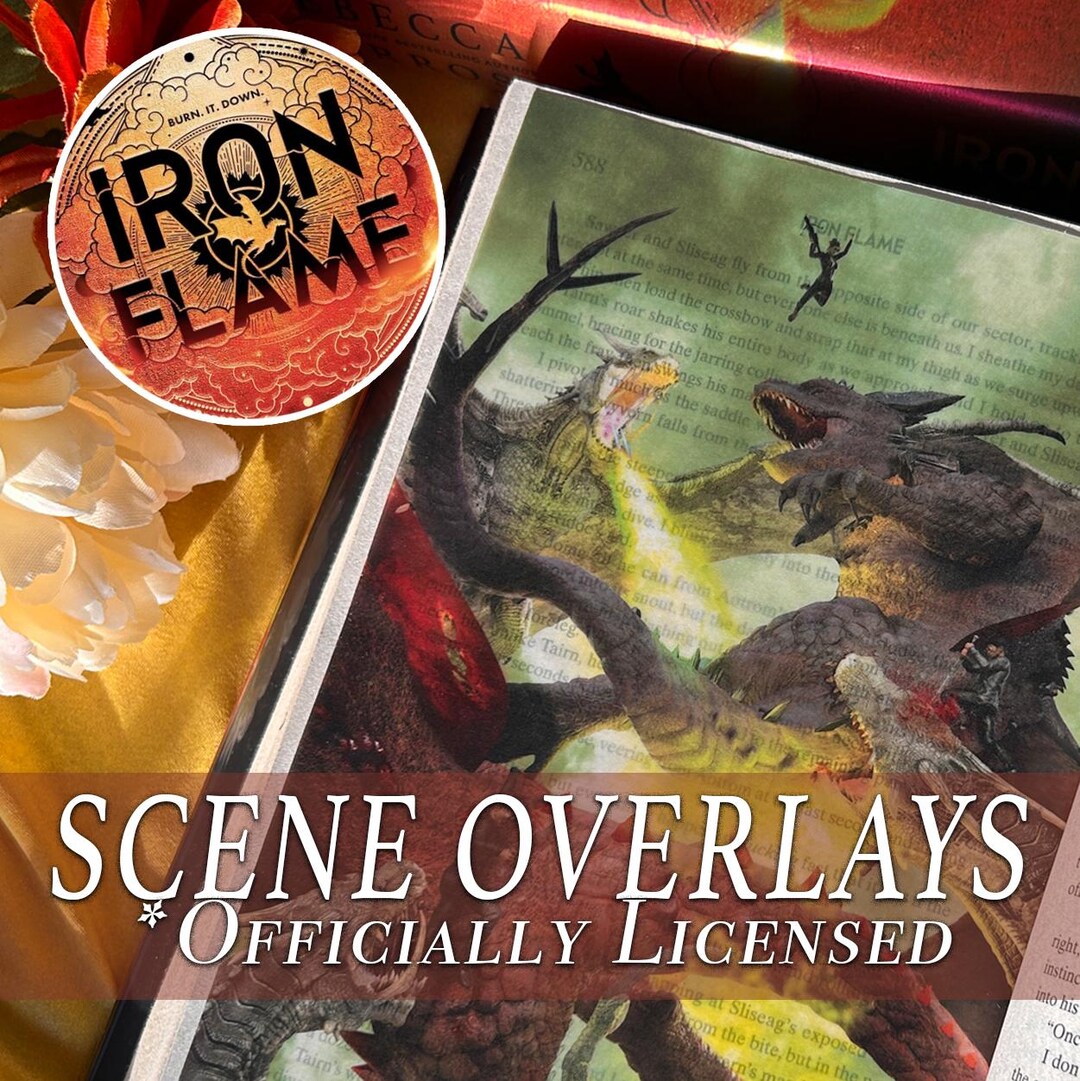 Iron Flame Overlays Set - Etsy