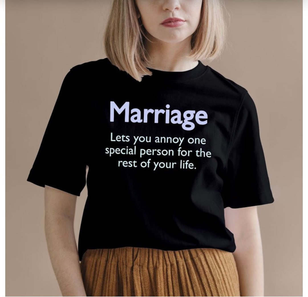 Marriage T-shirt Funny Marriage T-shirts Wedding T-shirts - Etsy