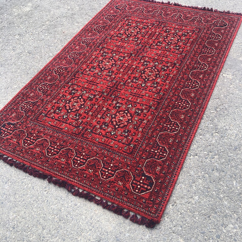 Red Rug - Etsy