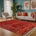 Red Vintage Rug, Classic Vintage Rug, Vintage Rug for Living Room ...