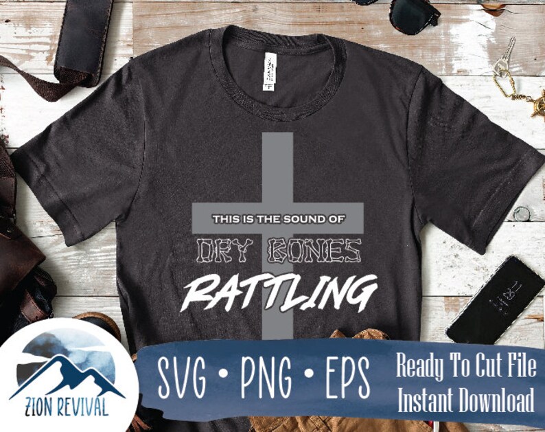 Dry Bones Rattle SVG Christian Digital File Instant Download - Etsy