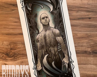 Alien Xenomorph Inspired Art Nouveau Art Deco Print - Etsy