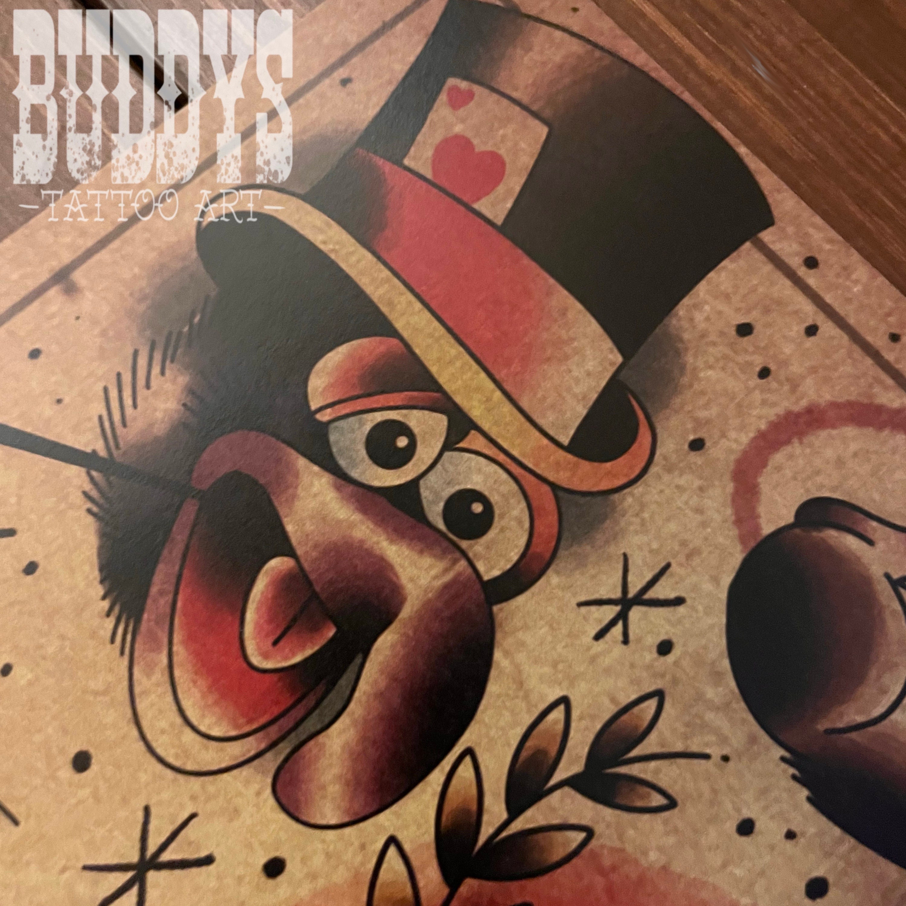 Muppet Show Traditional Americana Tattoo Flash Sheet - Etsy