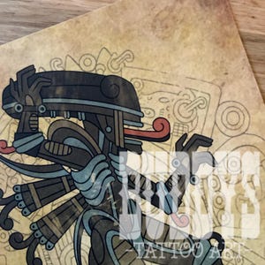 Alien Xenomorph Inspired Aztec Style Art Print - Etsy
