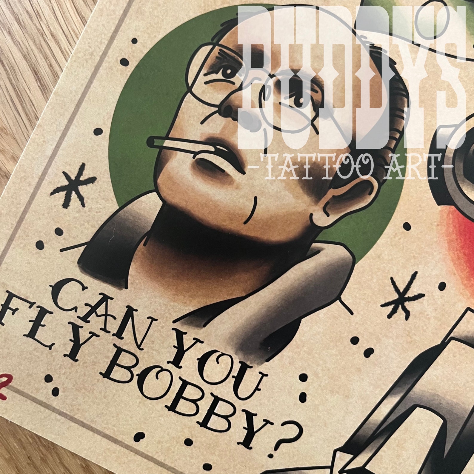 Robocop American Traditional Tattoo Flash Sheet - Etsy