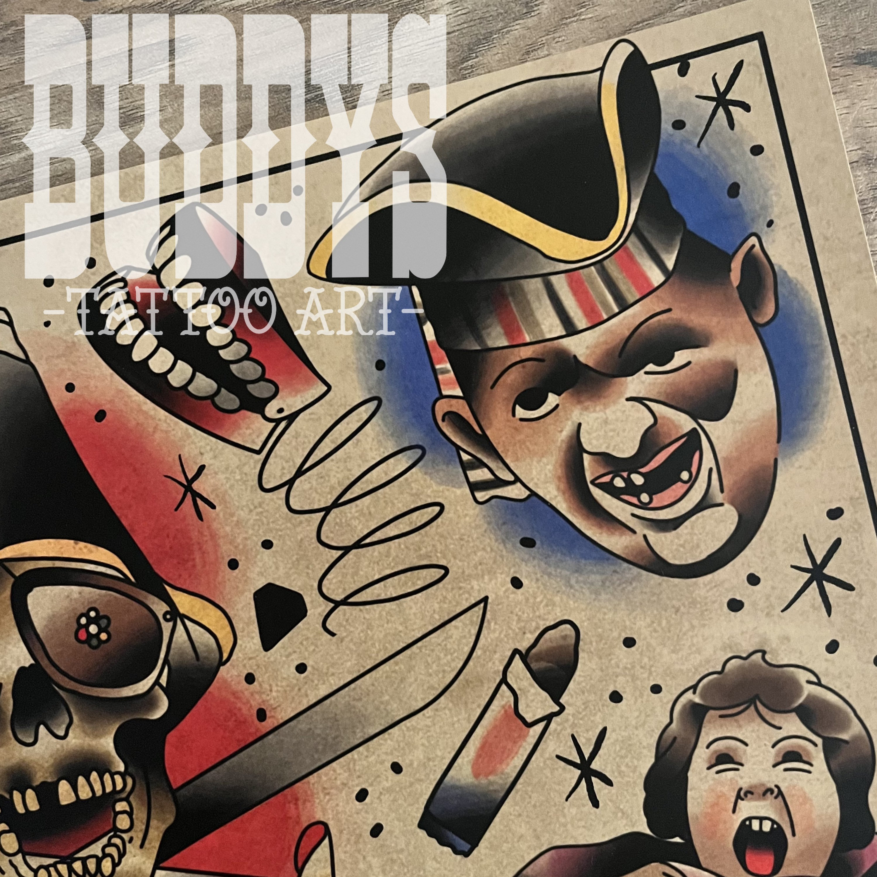 Goonies Movie Inspired Vintage Style Traditional Tattoo Flash - Etsy