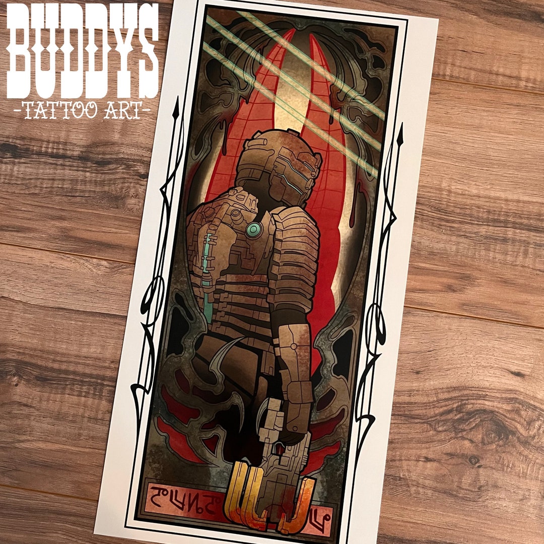 Dead Space Video Game Inspired Art Nouveau Style Horror Art Print - Etsy