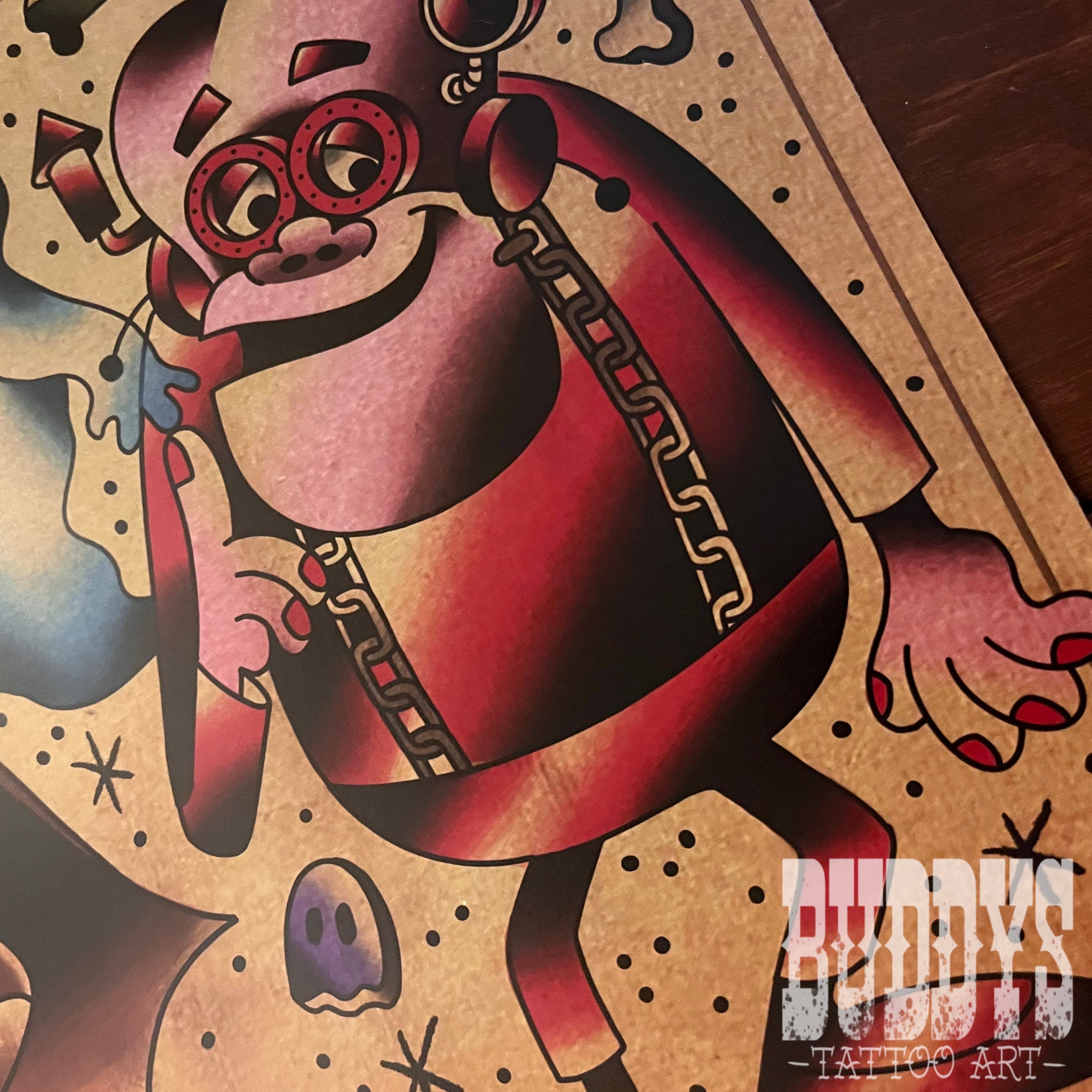 Cereal Monsters Tattoo Traditional Americana Flash Sheet - Etsy