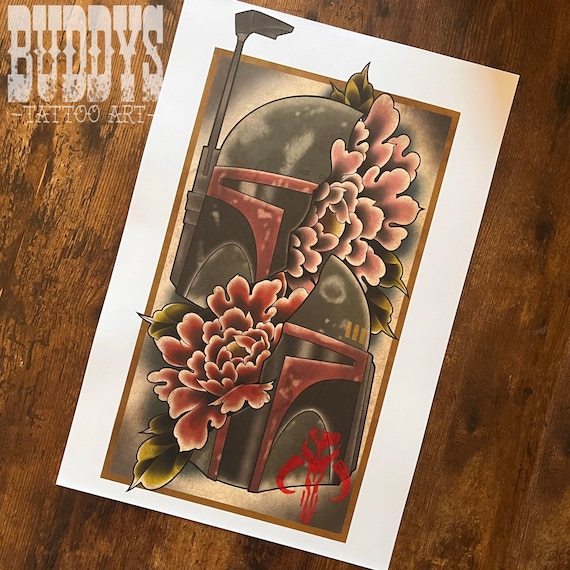 Boba Fett Tattoo Art