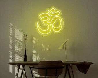 Neon Om Aum Sign - Etsy
