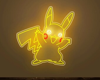 Pikachu Led Neon Sign - Etsy UK
