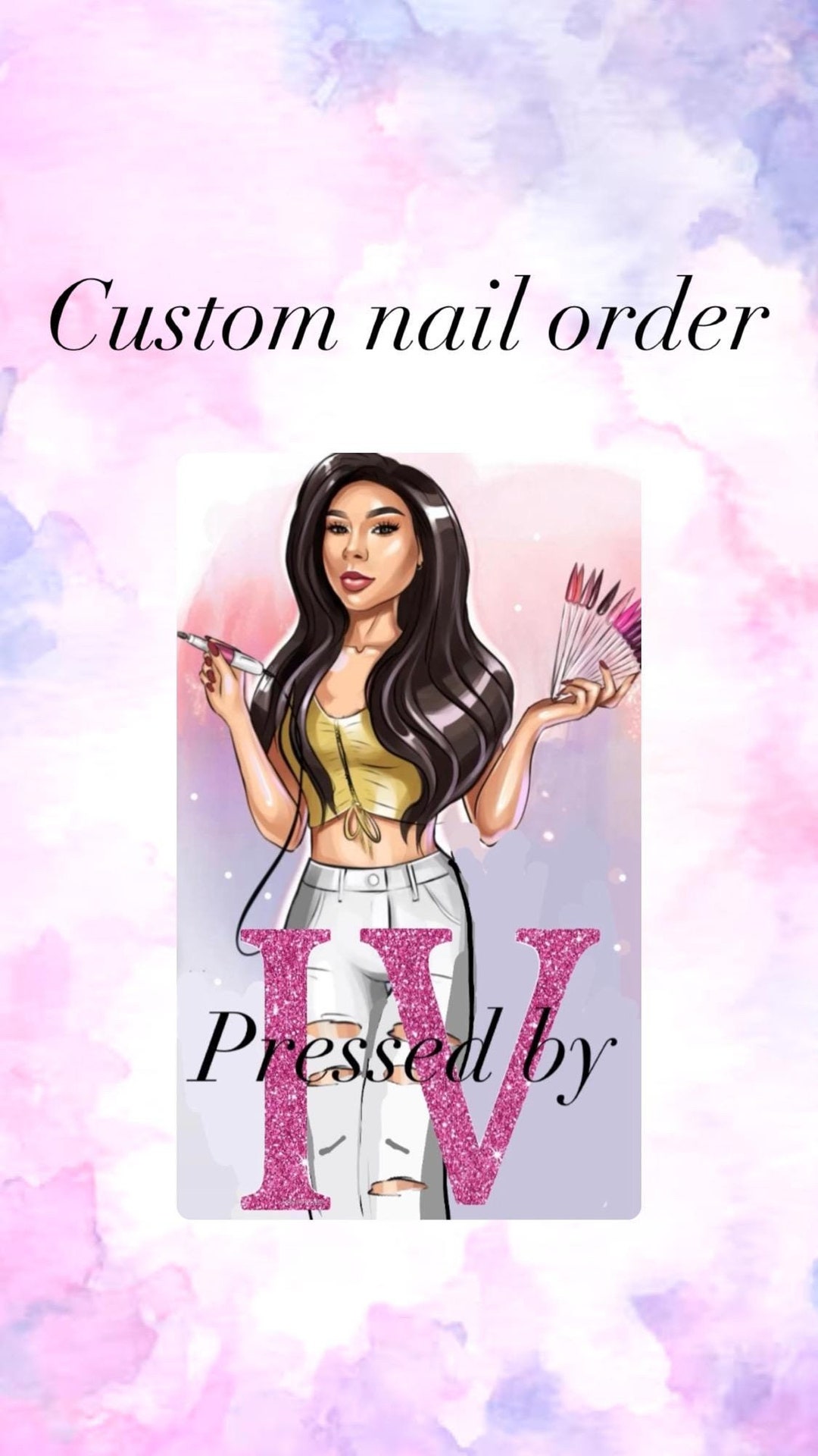 Custom Nail Set | Luxury Press on Nails | Glue on Nails | Press on ...