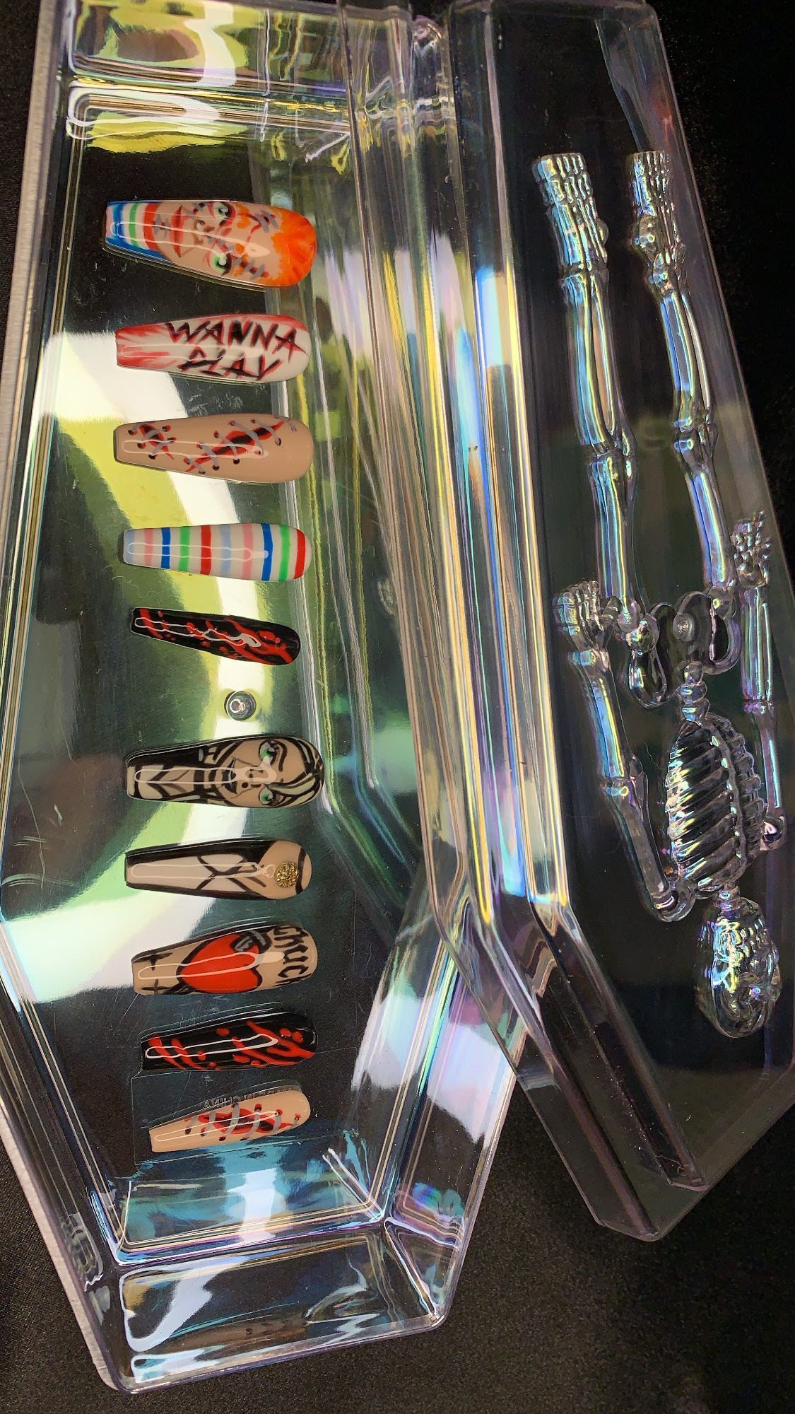 Bride of Chucky Inspired Nails/ Press on Nails/ Custom Full Sets ...