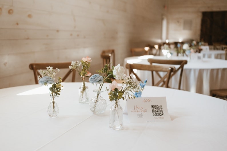 Camera QR Code Table Tent Scan Sign QR Event Card Wedding - Etsy