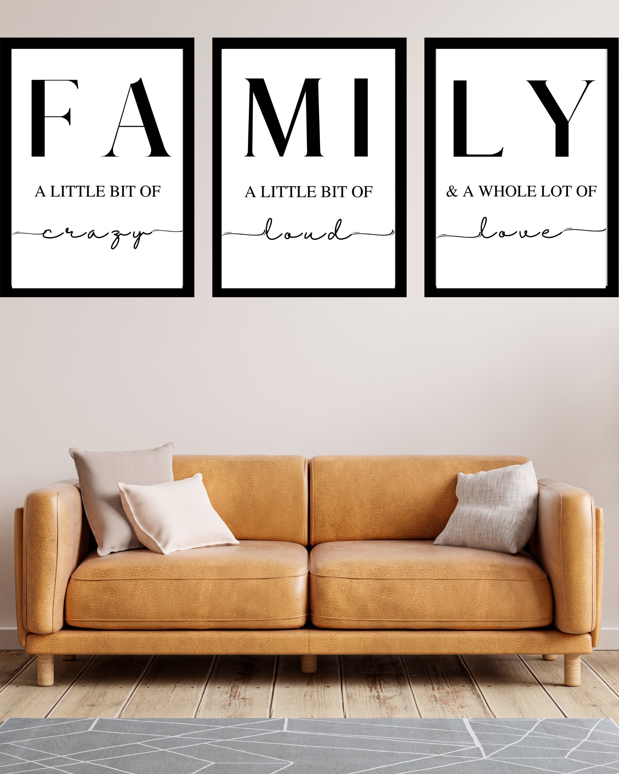 Printable Family Sign Wall Art, Family With Sayings, Minimalistic Art ...