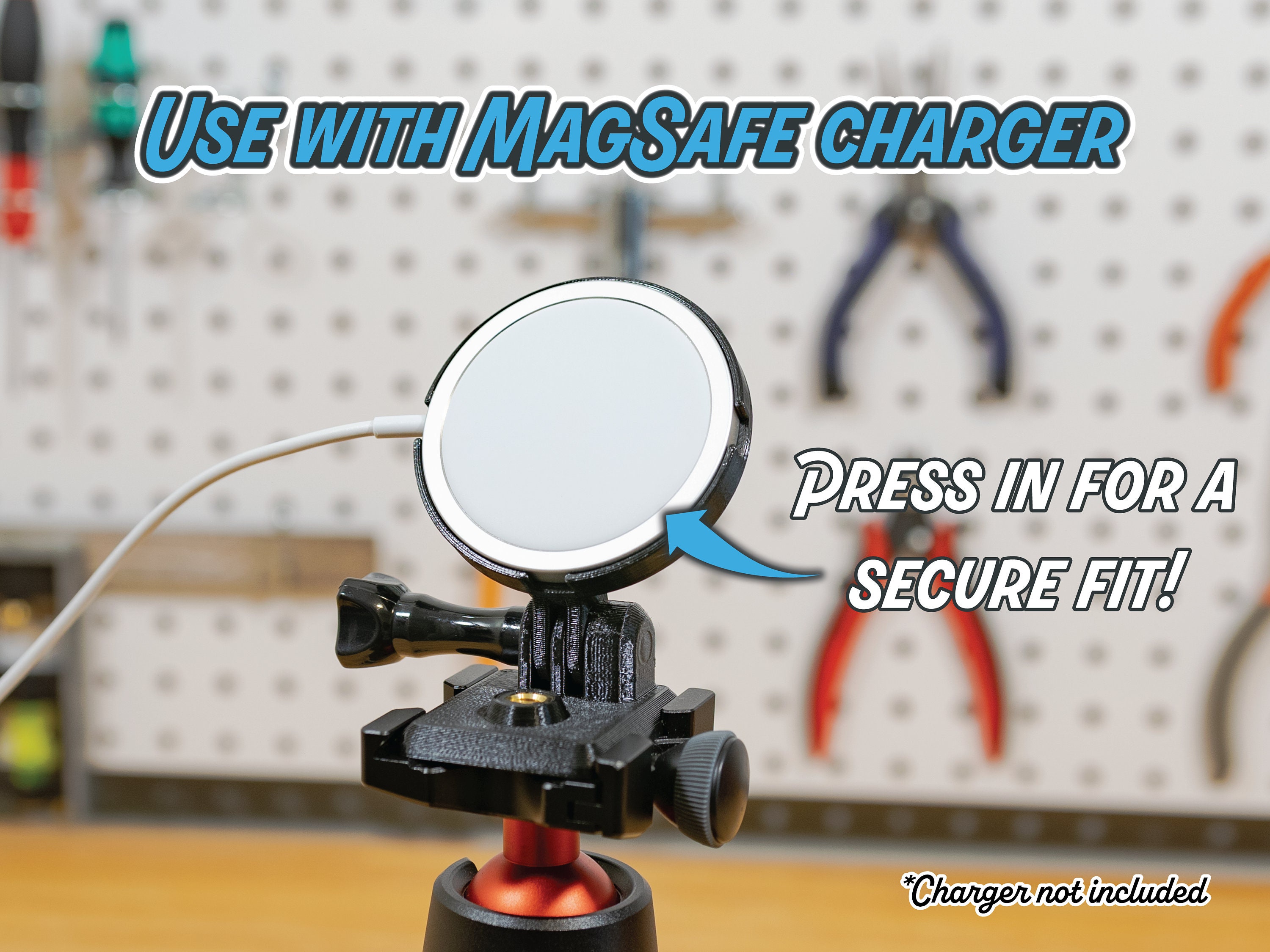 Magsafe® Charger-ready Phone Stand / Iphone® Mount With Gopro ...