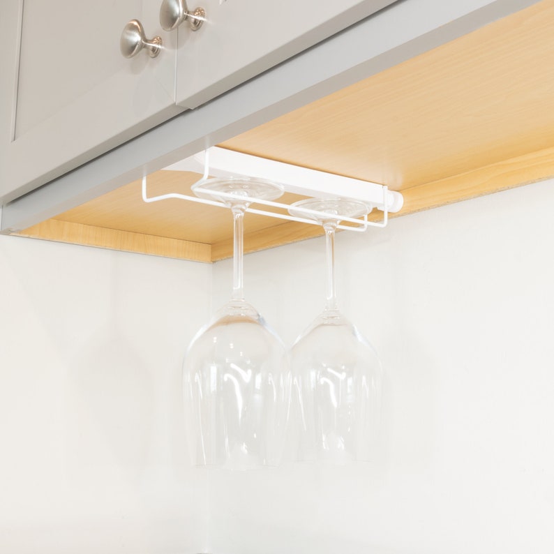 Wine Glass Rack Under Cabinet Wine Glass Holder No Screws or - Etsy