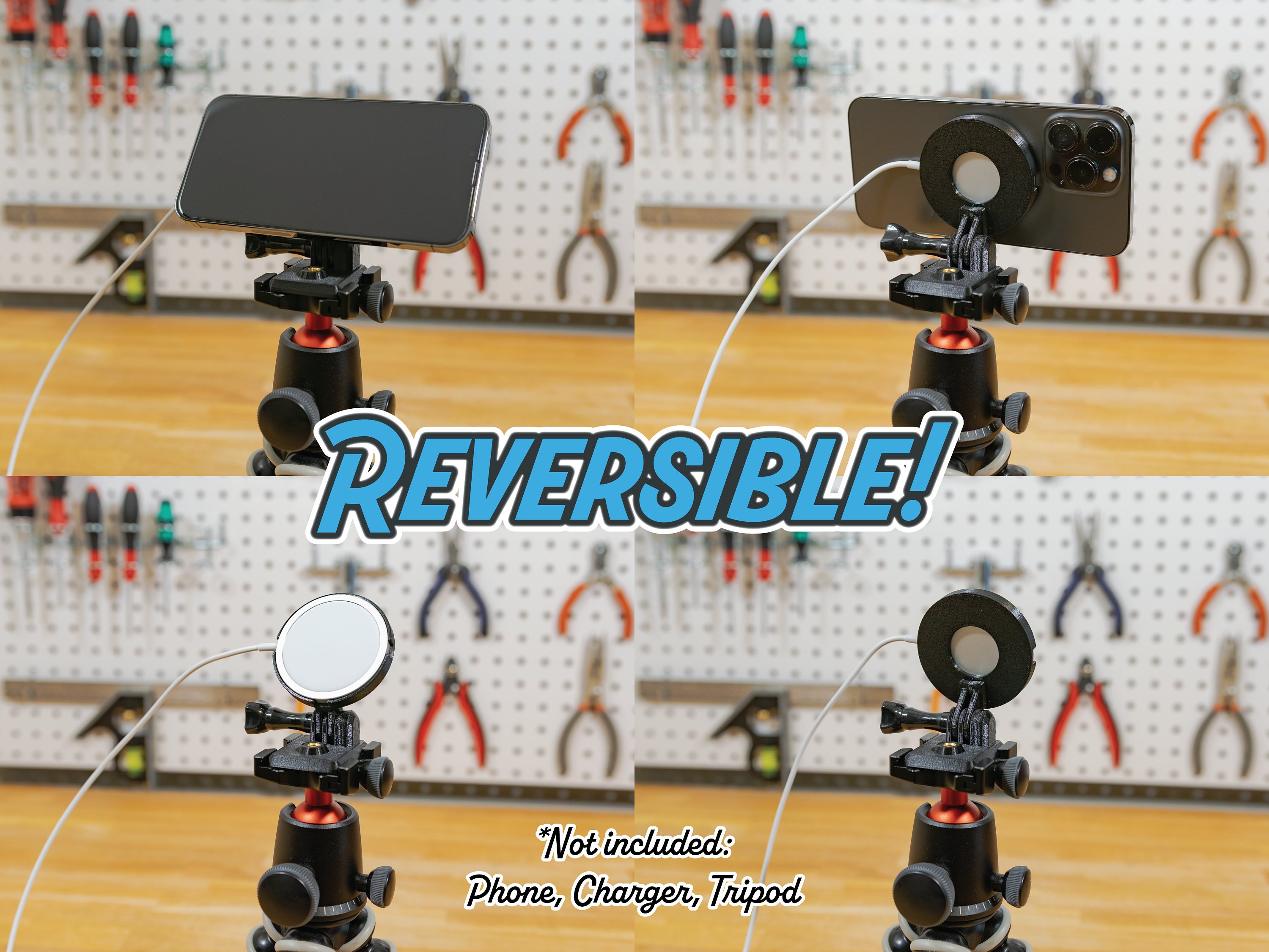 Magsafe® Charger-ready Phone Stand / Iphone® Mount With Gopro ...