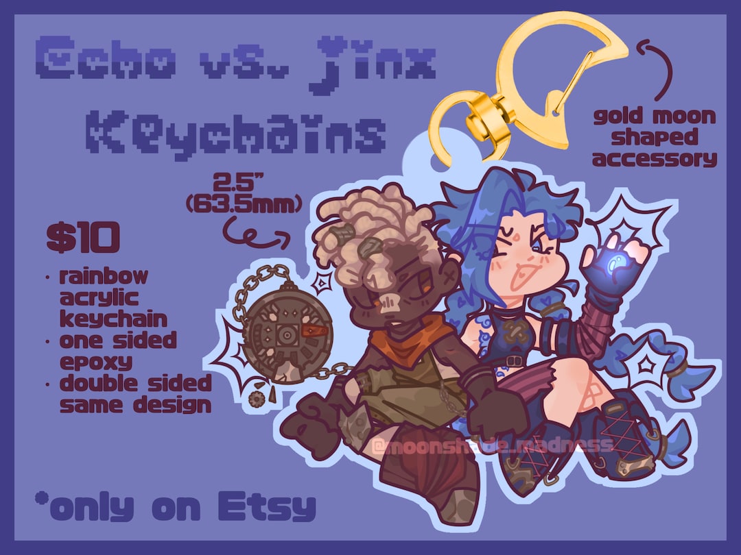 Ekko Vs. Jinx Keychain - Etsy