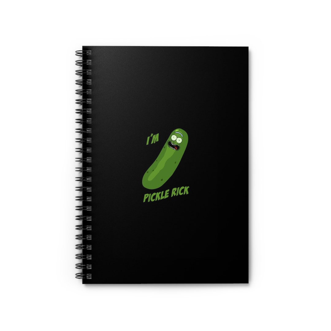 Rick and Morty: Pickle Rick Spiral Notebook Ruled Line - Etsy