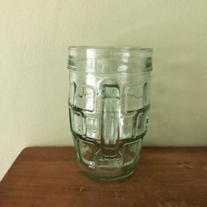 Small Glass Tankard Square Brick Design 225ml - Etsy UK