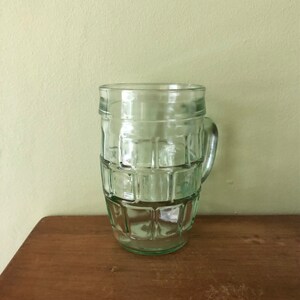 Small Glass Tankard Square Brick Design 225ml - Etsy UK