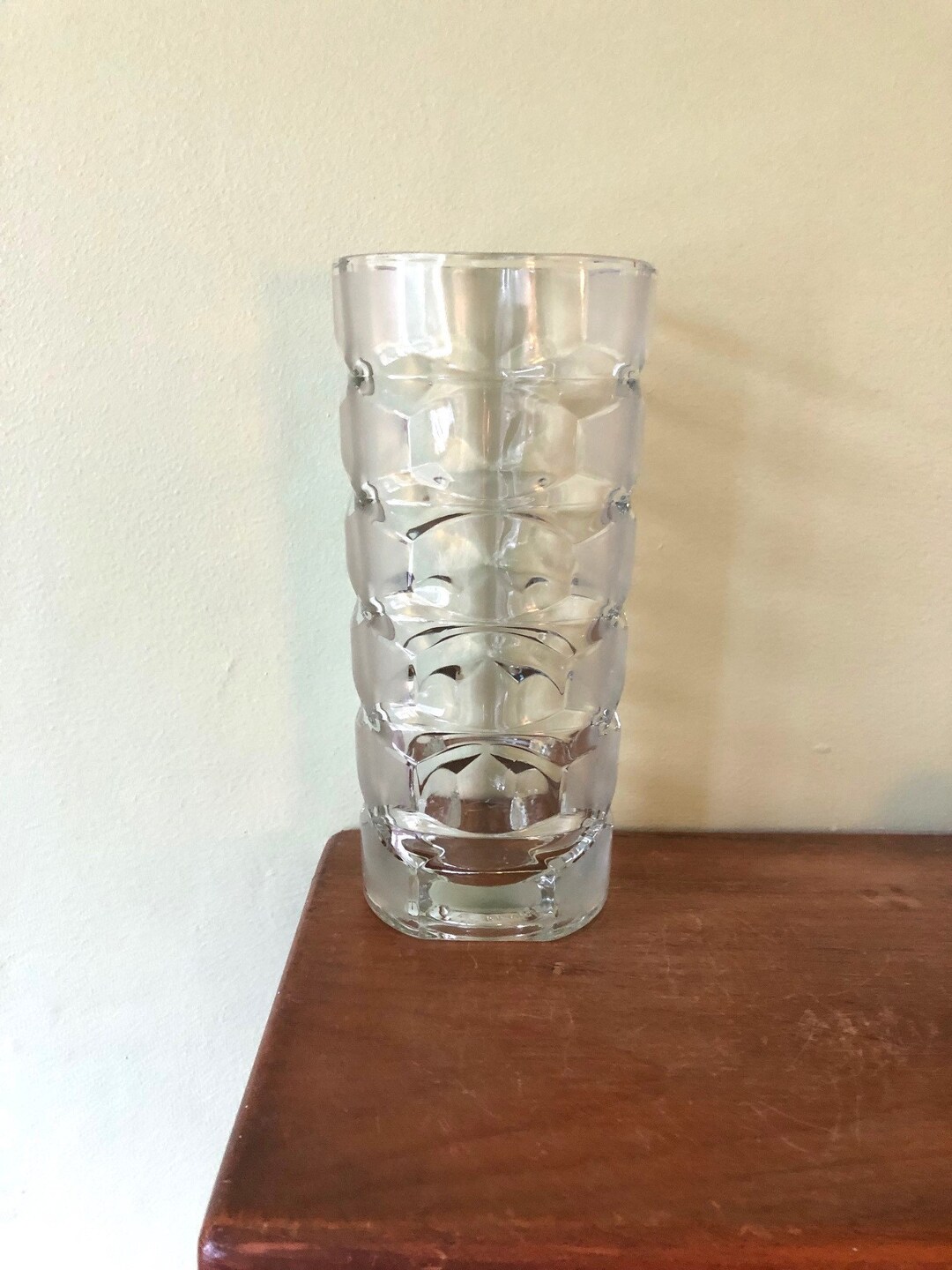 Luminarc Vase | Windsor | Frosted and Clear Glass Vase - Etsy UK