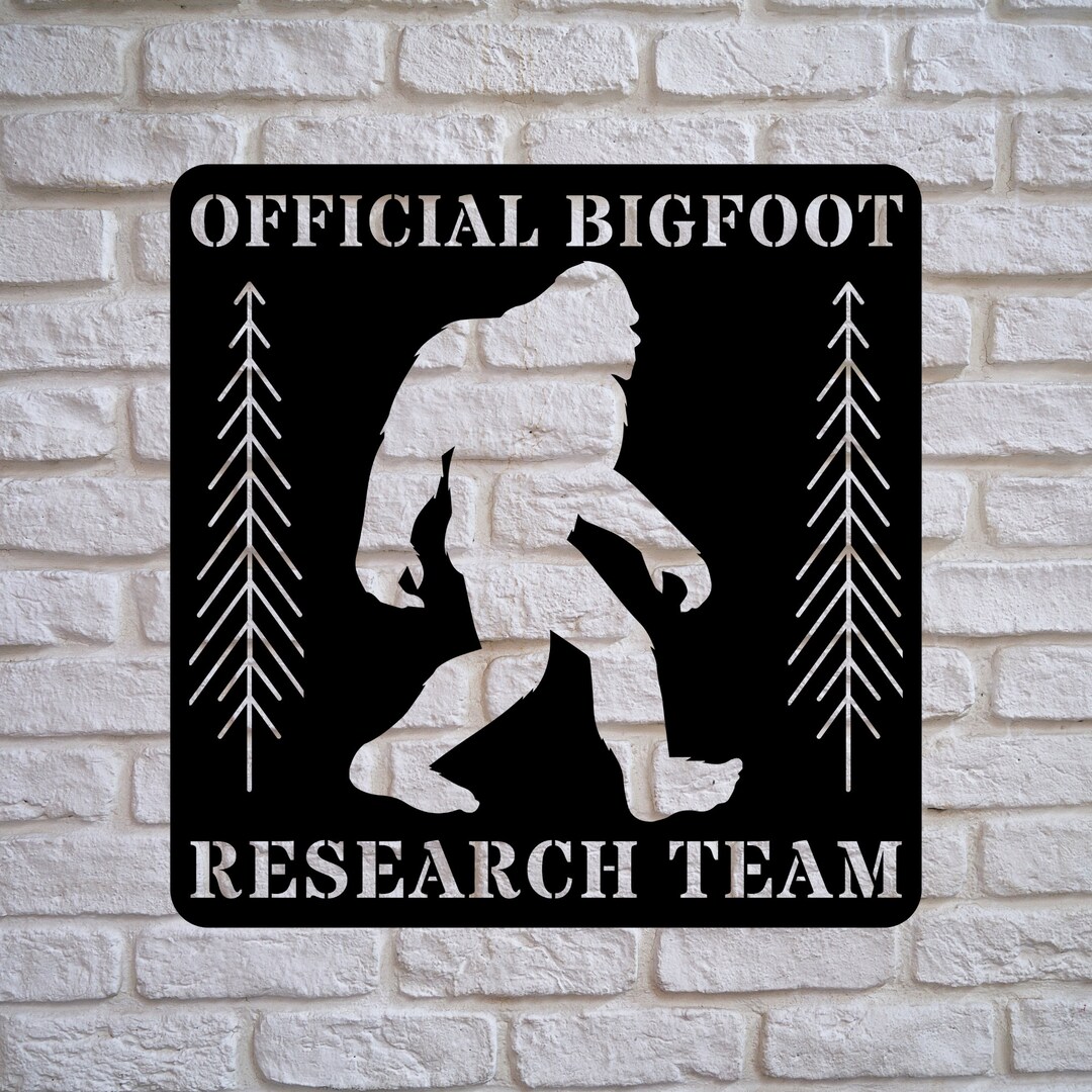Bigfoot Metal Sign, Sasquatch Metal Art, Bigfoot Sign, Bigfoot Gifts ...