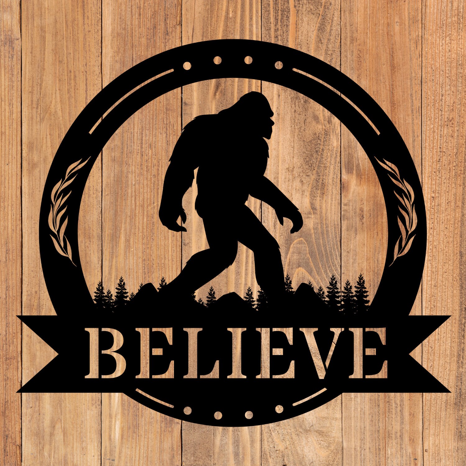 Bigfoot Metal Sign Sasquatch Metal Sign Bigfoot Sign Bigfoot Wall Art ...