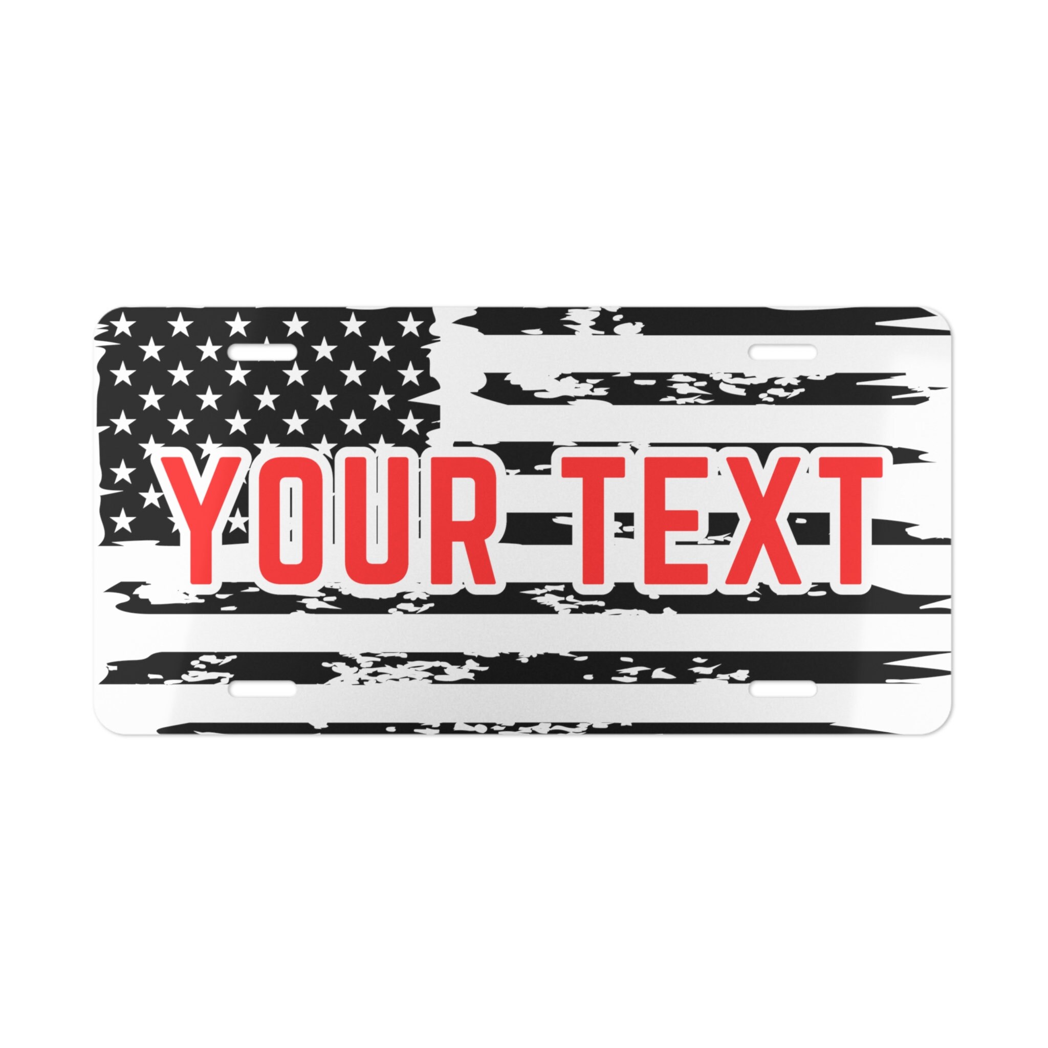 American Flag License Plate, Personalized License Plate, Vanity Plate ...