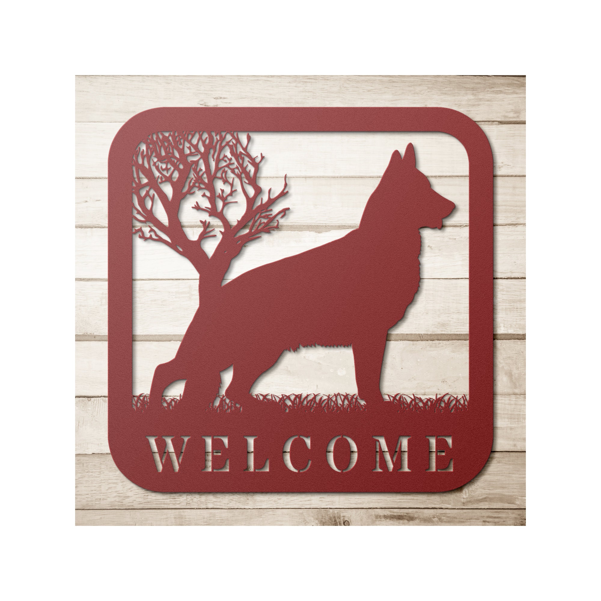 German Shepherd Welcome Sign, German Shepherd Gift, Gift for Dog Owner ...