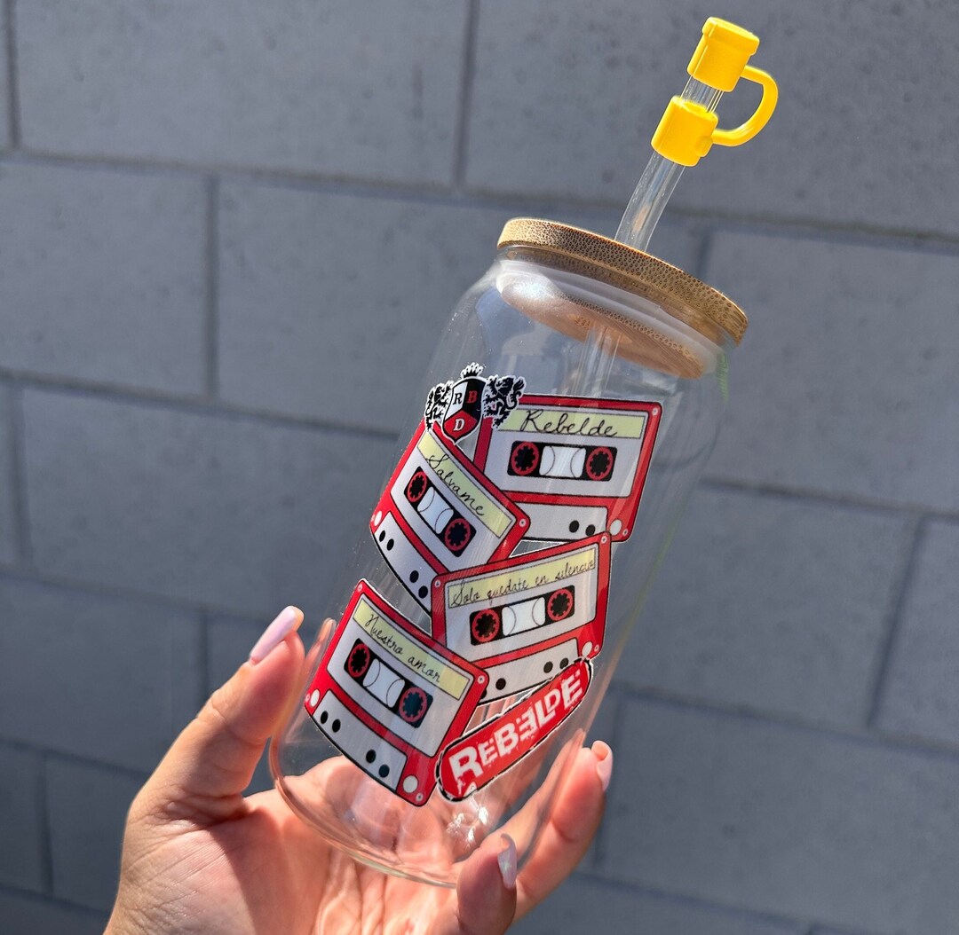 RBD Cup Rebelde Cup Coffee Cup Glass Cup With Straw and - Etsy