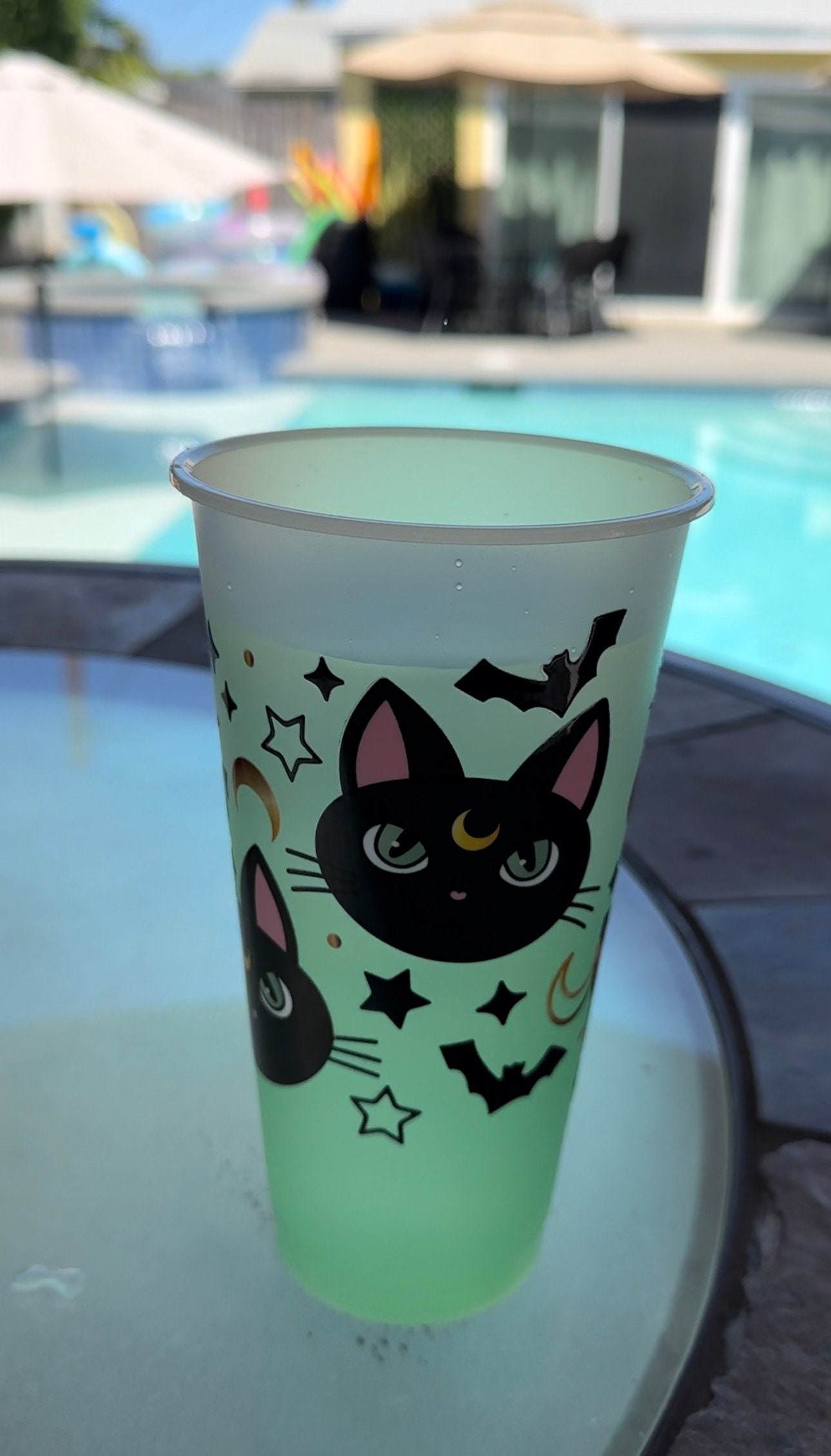 Sailor Moon Cup Luna Cup Iced Coffee Cups 24oz Cups Cups - Etsy