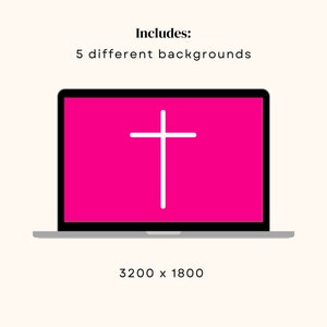 Christian Desktop Wallpaper | Hot Pink Laptop Wallpaper | Cross ...
